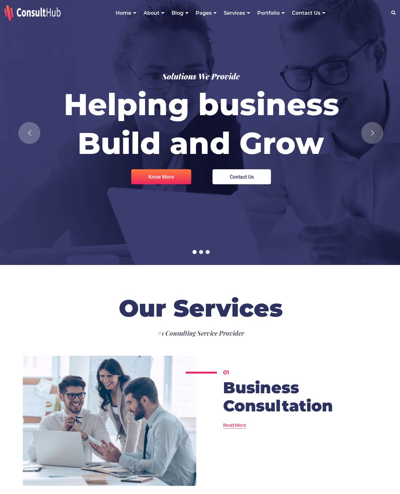 Consult Hub – A Business Consulting WordPress Theme