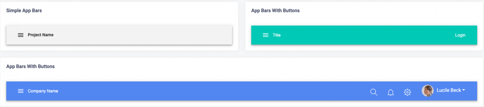 App Bar – Reactify