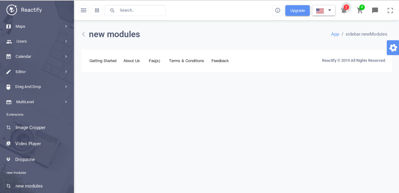 Adding Menu/Component In Different Layouts – Reactify