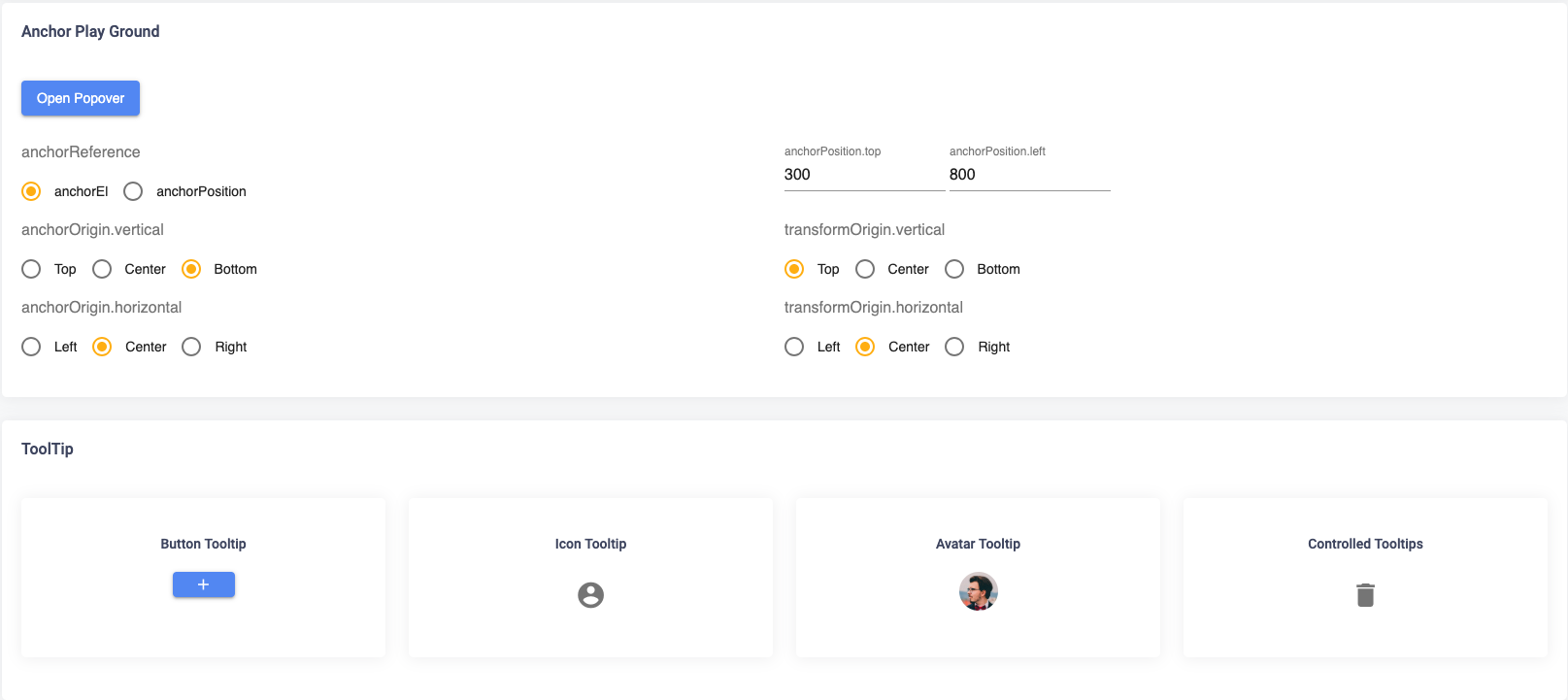 Pop Over & ToolTip – Reactify